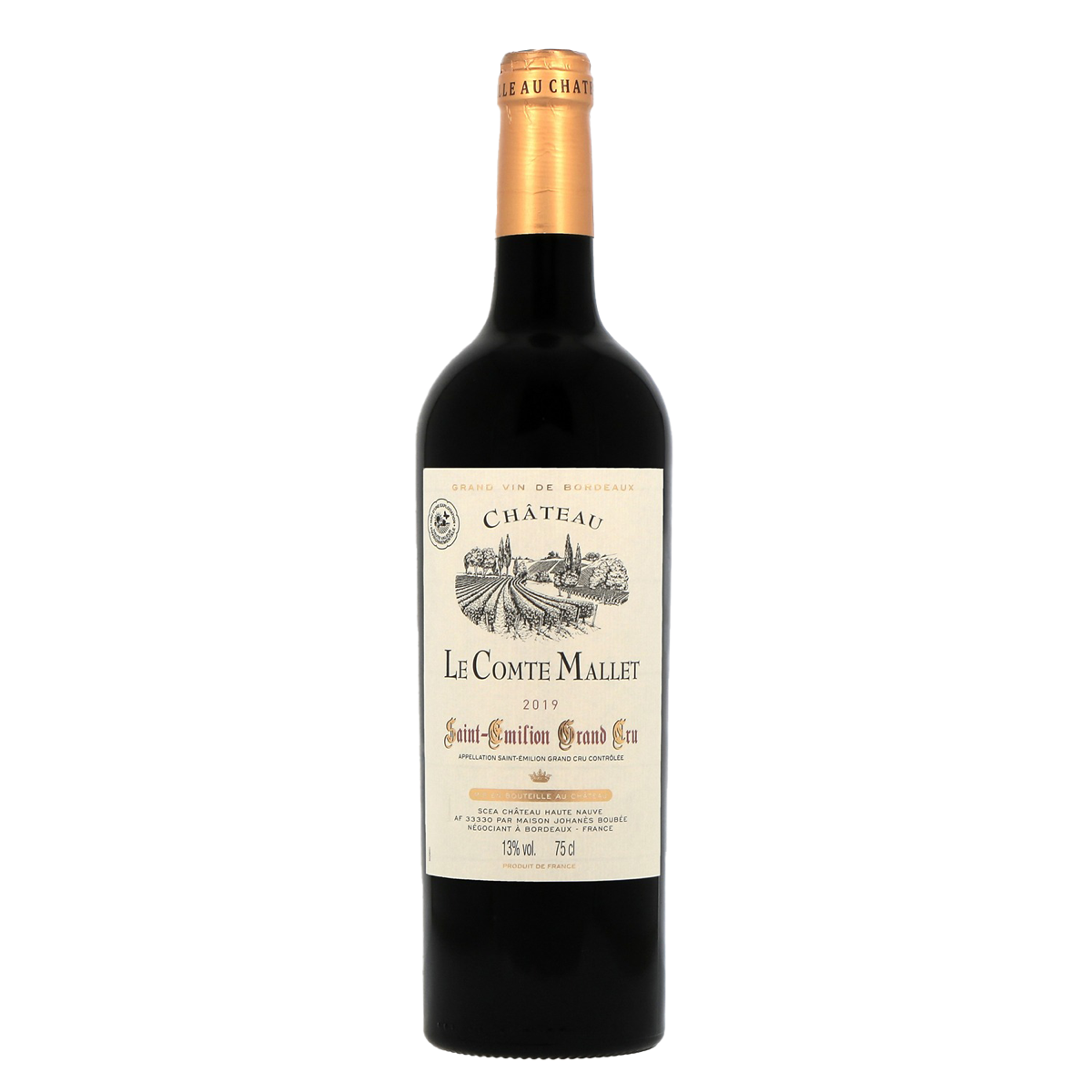 Château Comte Mallet, 2019, A.O.P Saint-Émilion Grand Cru, Vin Rouge ...