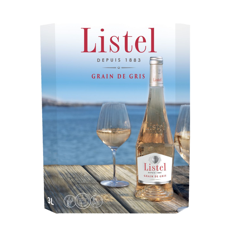 Fontaine Listel Grain De Gris, Non Mill, I.G.P Terres Du Midi, Vin Rosé ...