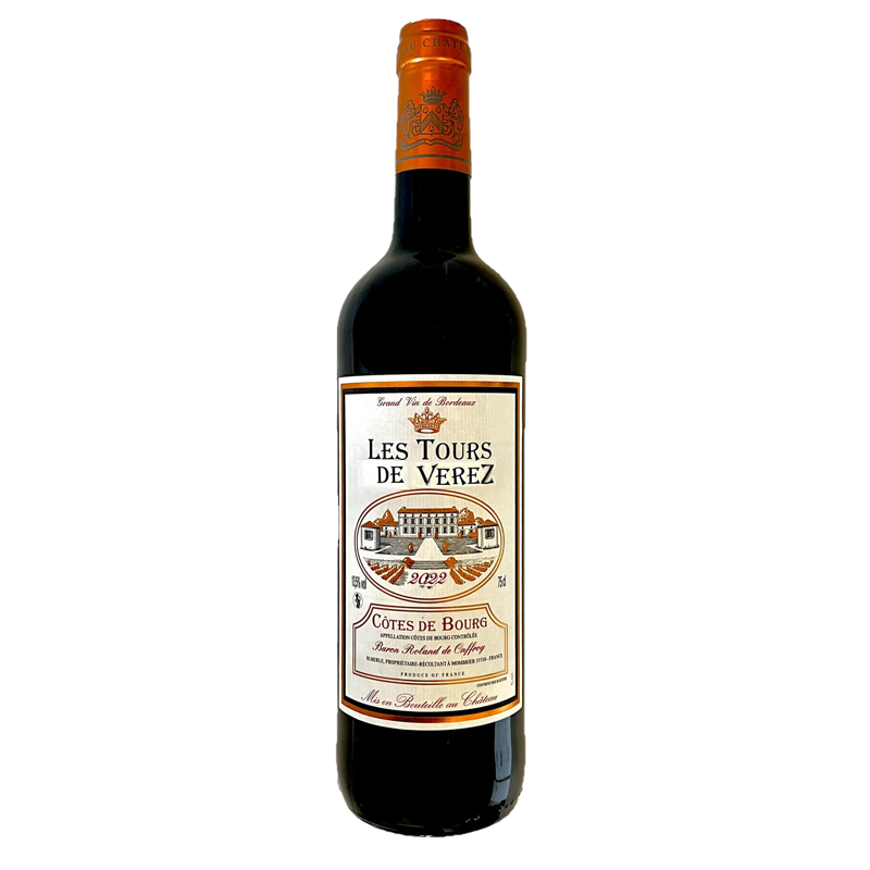 Les Tours de Verez, 2022, A.O.P Côtes de Bourg, Vin Rouge - Carrefour ...