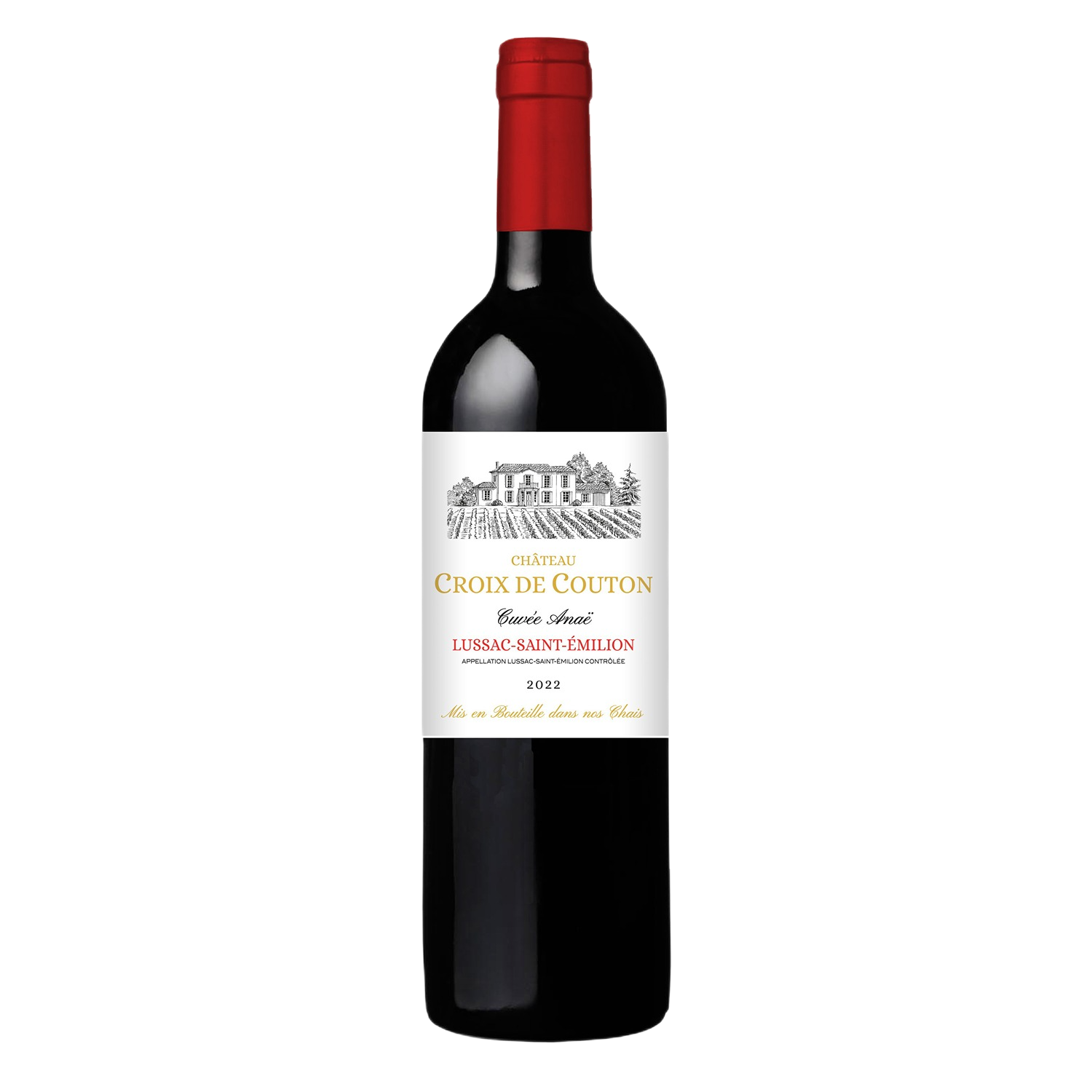 Château Croix de Couton "Cuvée Anaë", 2022, A.O.P Lussac-Saint-Émilion ...